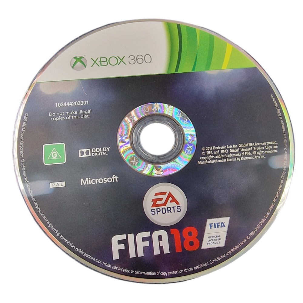 Pre-owned FIFA 18 (Xbox 360) Disc Only - Own4Less